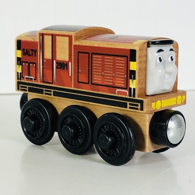Salty Wooden Railway Thomas the Train Tank Engine Real Wood Series Rare ...
