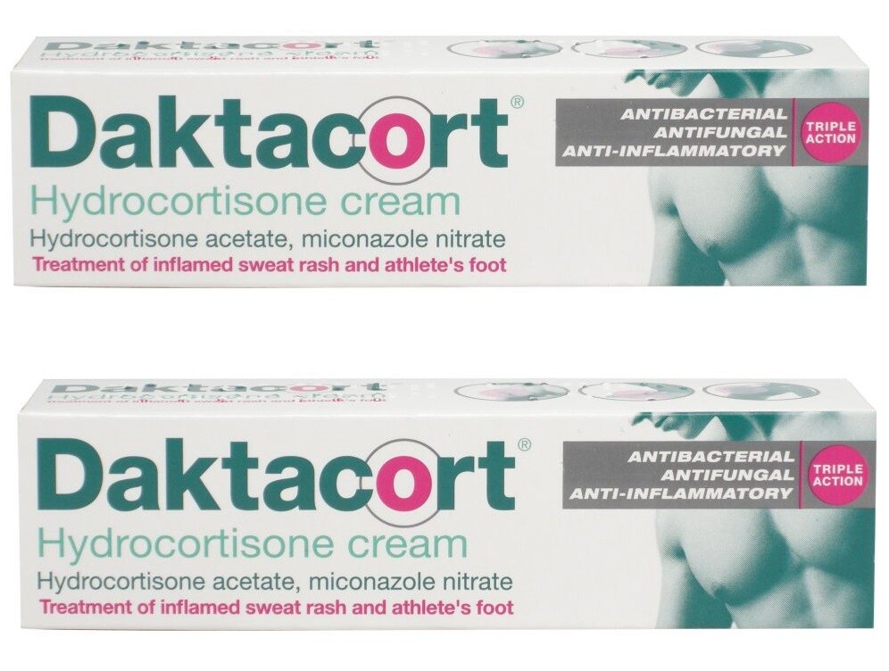 Daktacort Hydrocortisone Triple Action Antibacterial & Antifungal Cream ...