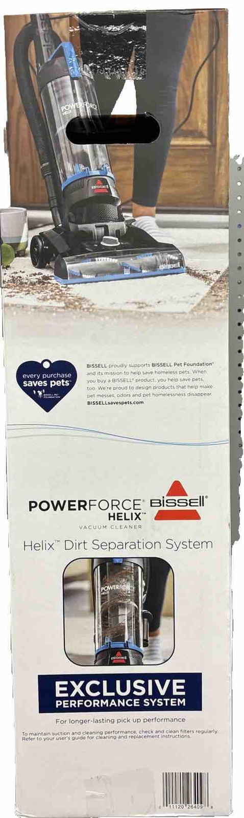 Bissell 3313 PowerForce Helix Bagless Upright Vacuum, Black | eBay