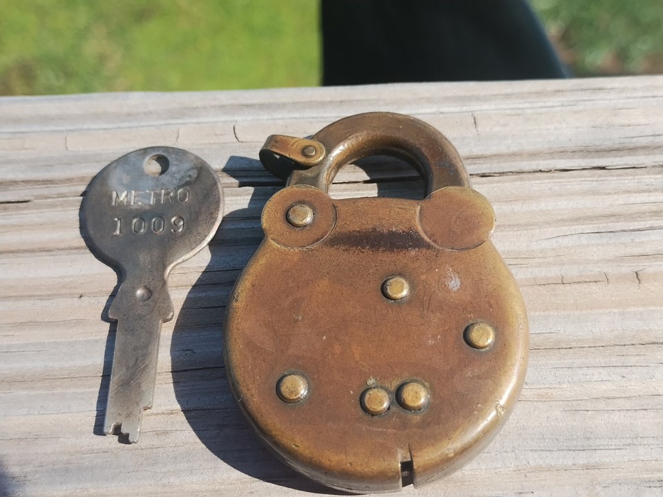 USPS Post Office Vintage Brass Street Letter Box Lock, Original ...