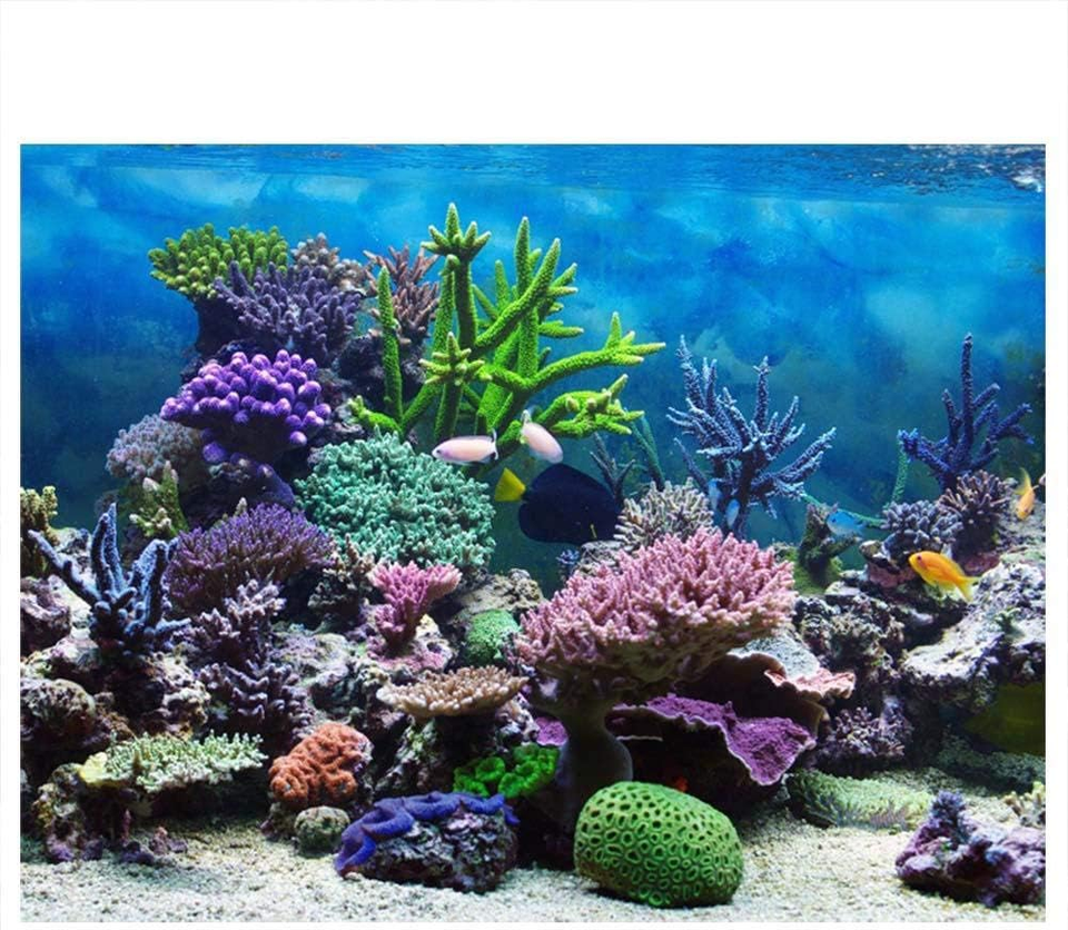 Aquarium Background Poster, Fish Decorations Pictures 3D Effect PVC ...