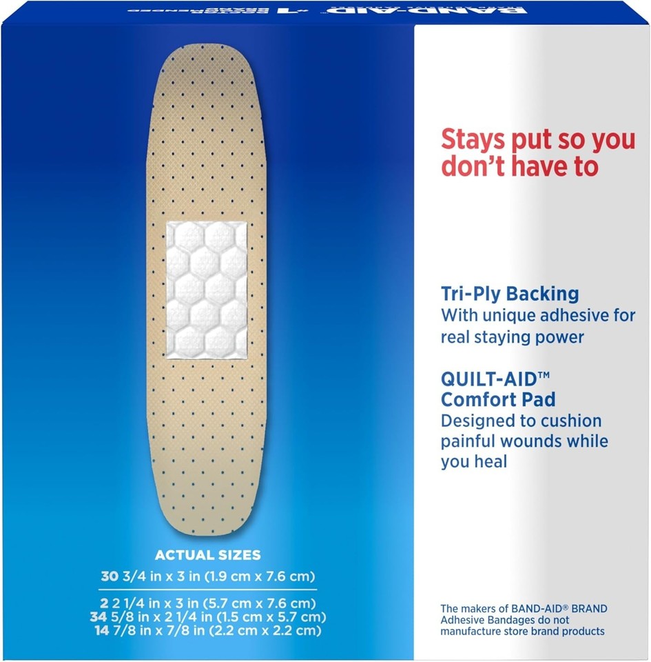 Family Size, 80-Ct, Band-Aid Adhesive Bandages Assorted Sizes – First ...
