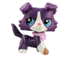 lps Pet Shop Collectable lps Collie 1676 Purple Flower Collar Kids Gift ...