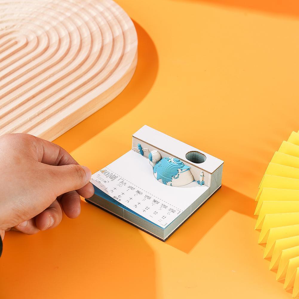 3D Notepad Paperwill Earth 3D Calendar 3D Memo Christmas Paper Notes ...