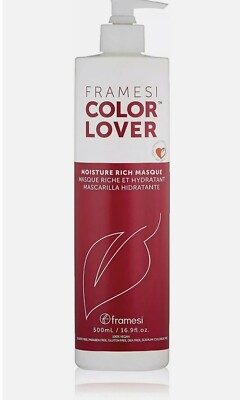 Framesi COLOR LOVER Moisture Rich Masque 16.9 oz Hair Mask Sulfate Free ...