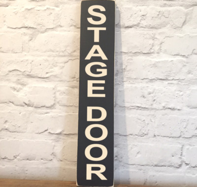 Stage Door Sign Vintage Theatre Show Cinema Old Wooden Musical Film Box ...