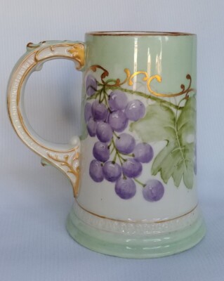 Vintage American Belleek Grapevine Mug “CAC”Ceramic Art Company Mark ...