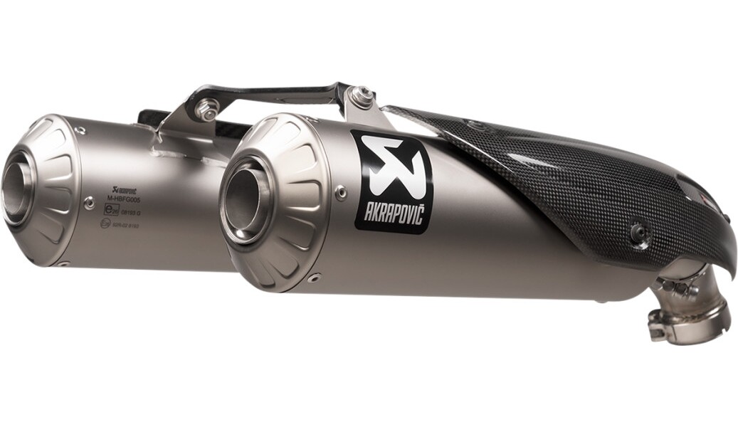 Akrapovic - S-D11SO13-HBFGT - Slip-On Line Dual Exhaust, Titanium ...