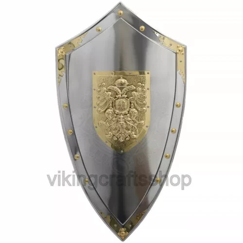 Medieval Knight Templar Armor Shield, Metal shield with Toledo heraldic ...