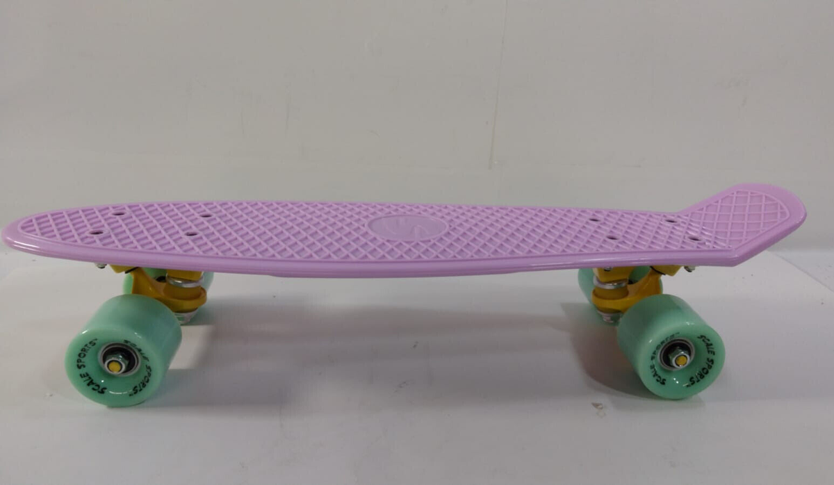 Penny Board Lilas Pastel Blue Plastic Skateboard Penny Board With Pink