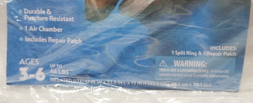 Bluescape White Unicorn Split Inflatable Swim Ring Pool Float, Ages 3-6 ...