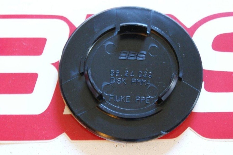 1 REAL BBS BLACK GOLD 3D LOGO 80mm CENTER CAP EMBLEM 56.24.038 OR 56.24 ...