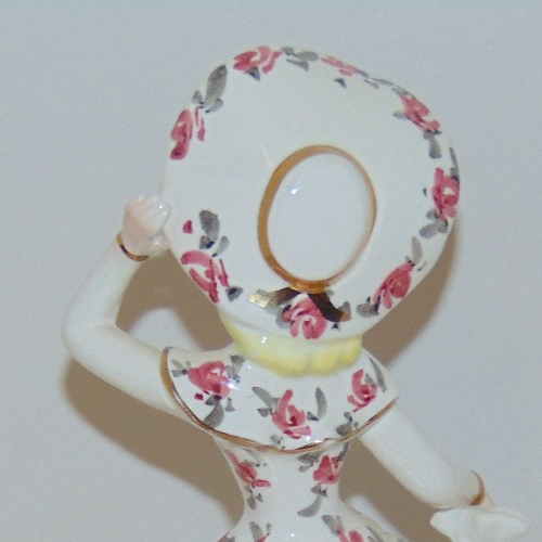 Vintage Rare &HTF 8" Lady w/ Floral Dress Bonnet & Purse-Lefton #780B ...