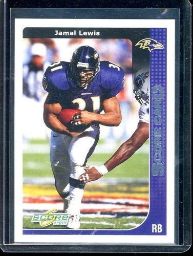 2002 Score Scorecard 25 Jamal Lewis Baltimore Ravens /400 | eBay
