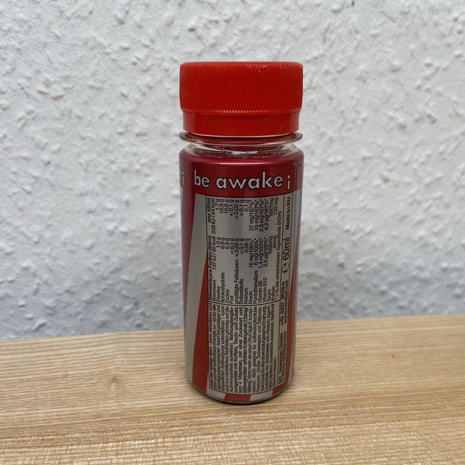 2011 Mad Bat Energy Shot Germany Full Drink Collection Bottle Plastic ...
