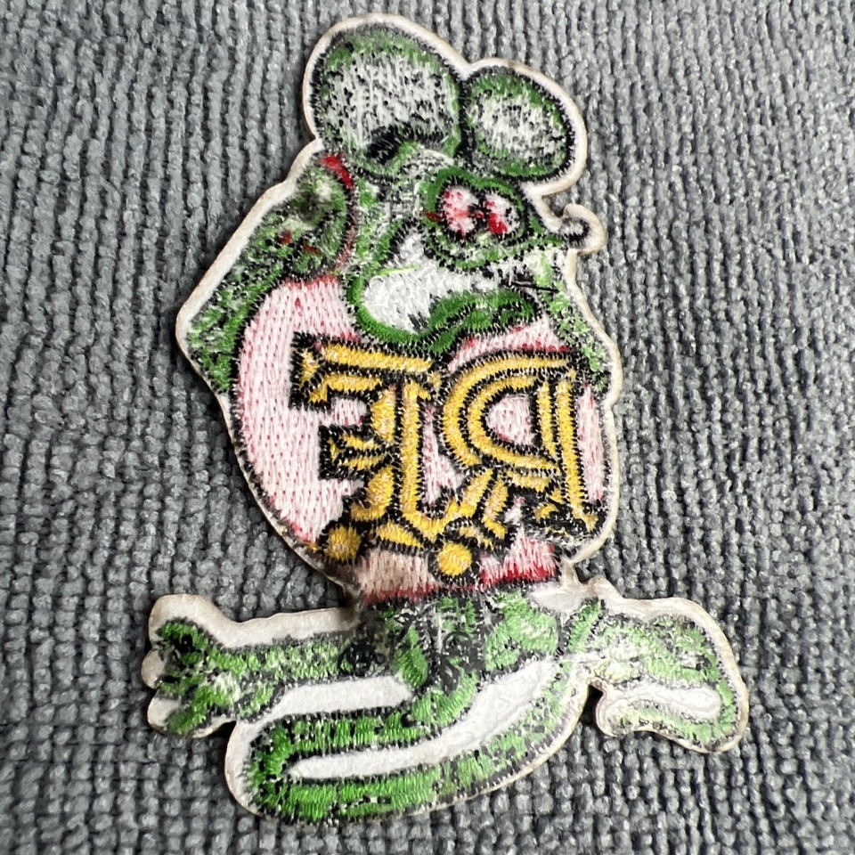 🔥 Rat Fink Mouse Patch Iron On Sew On Ed Big Daddy Roth Hot Rod Art Car ...