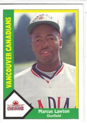 1990 CMC Vancouver Canadians (Triple-A Chicago White Sox) Marcus Lawton ...
