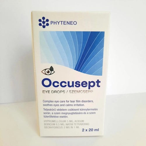 OCCUSEPT Eye Drops 2x 20ml Tear Disorders Visual Tension Stressed Eyes ...
