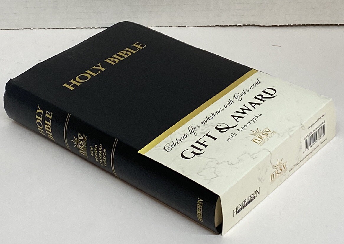NRSV Updated Edition Holy Bible With Apocrypha, Black Imitation-Leather ...
