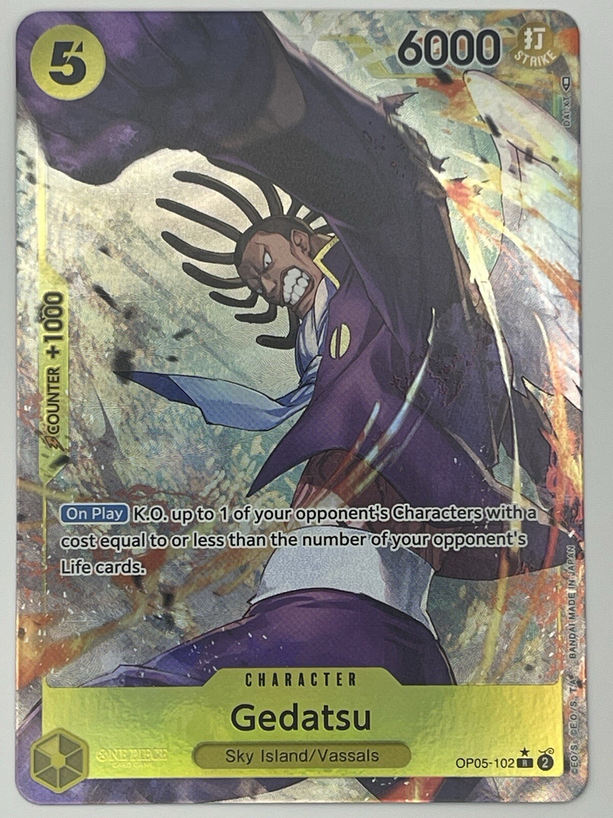 Gedatsu OP05-102 - One Piece TCG - Awakening of The New Era - Alternate Art | eBay