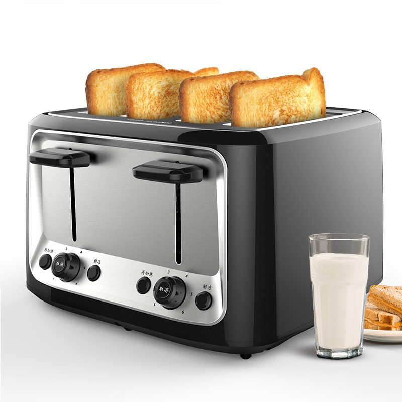 Household Electric Toaster Baking Bread Sandwich Maker Grill SS Toast ...