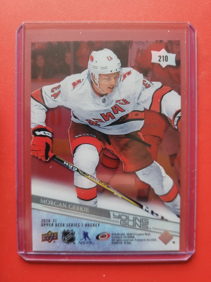 2020-21 Upper Deck Series 1 Morgan Geekie Young Guns Clear Cut SP ...