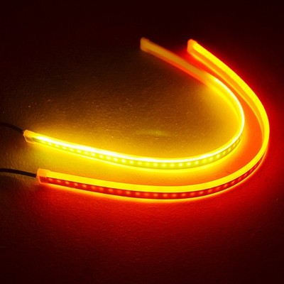 60cm Sequential LED Strip Turn Signal Indicator DRL Car Daytime Running ...