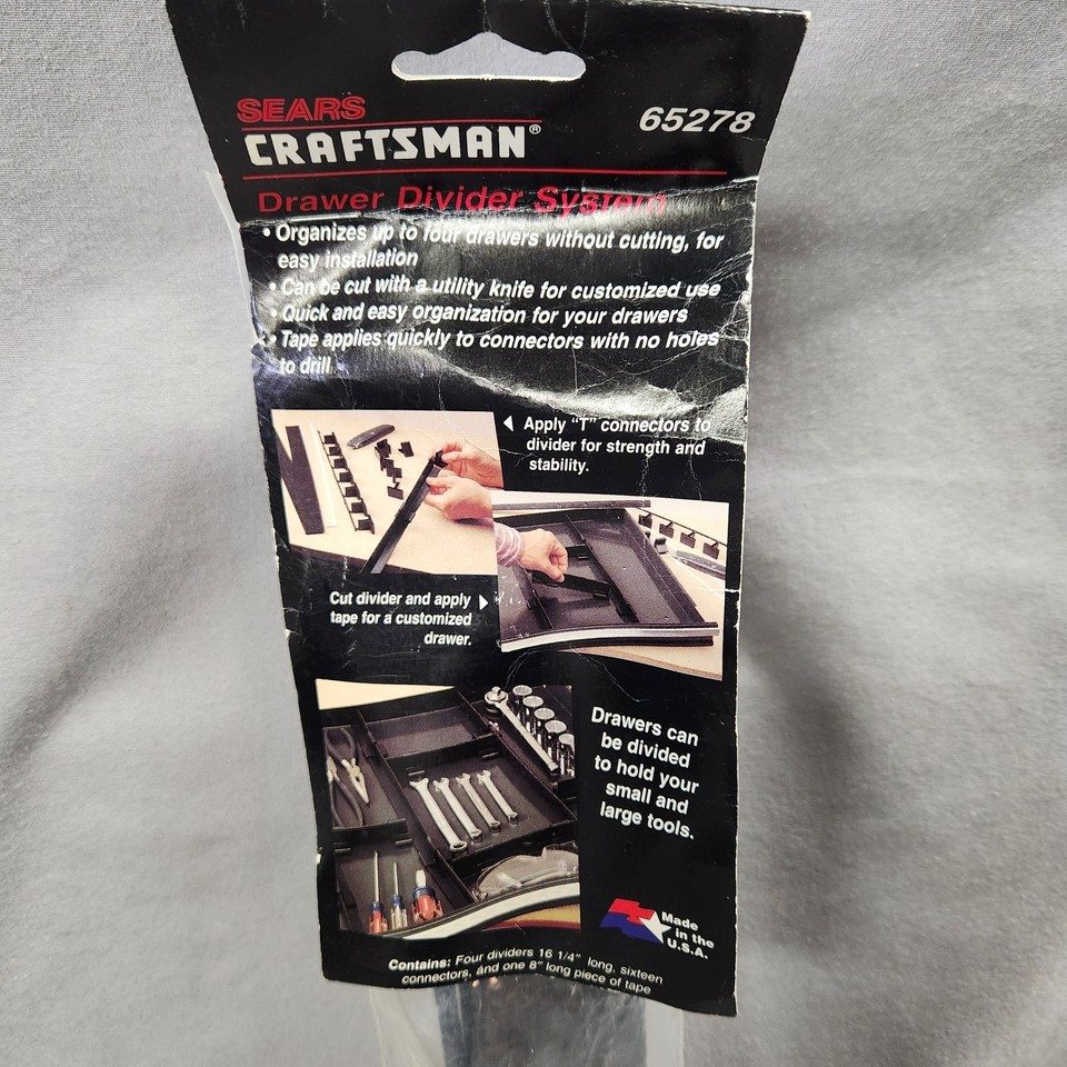 Sears Craftsman Drawer Divider System 65278 Tool Box Organizer New in ...
