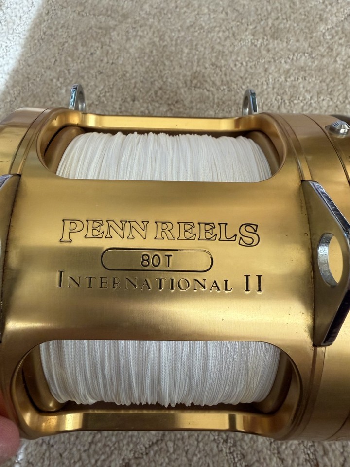 PENN REELS INTERNATIONAL II 80T, Mounting Hardware, 2 Speed Cal Sheets ...