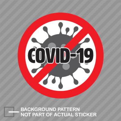 No Virus Sticker Decal Vinyl virus safety avoid close contact | eBay