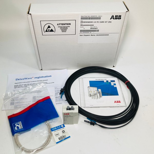 ABB RUSB-02 DriveWindow 2.4 Communication Adapter (3AUA0000040000) for ...