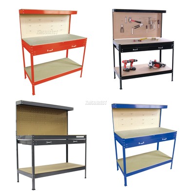 SwitZer Steel Garage Tool Box Work Bench Storage Pegboard Shelf DIY ...