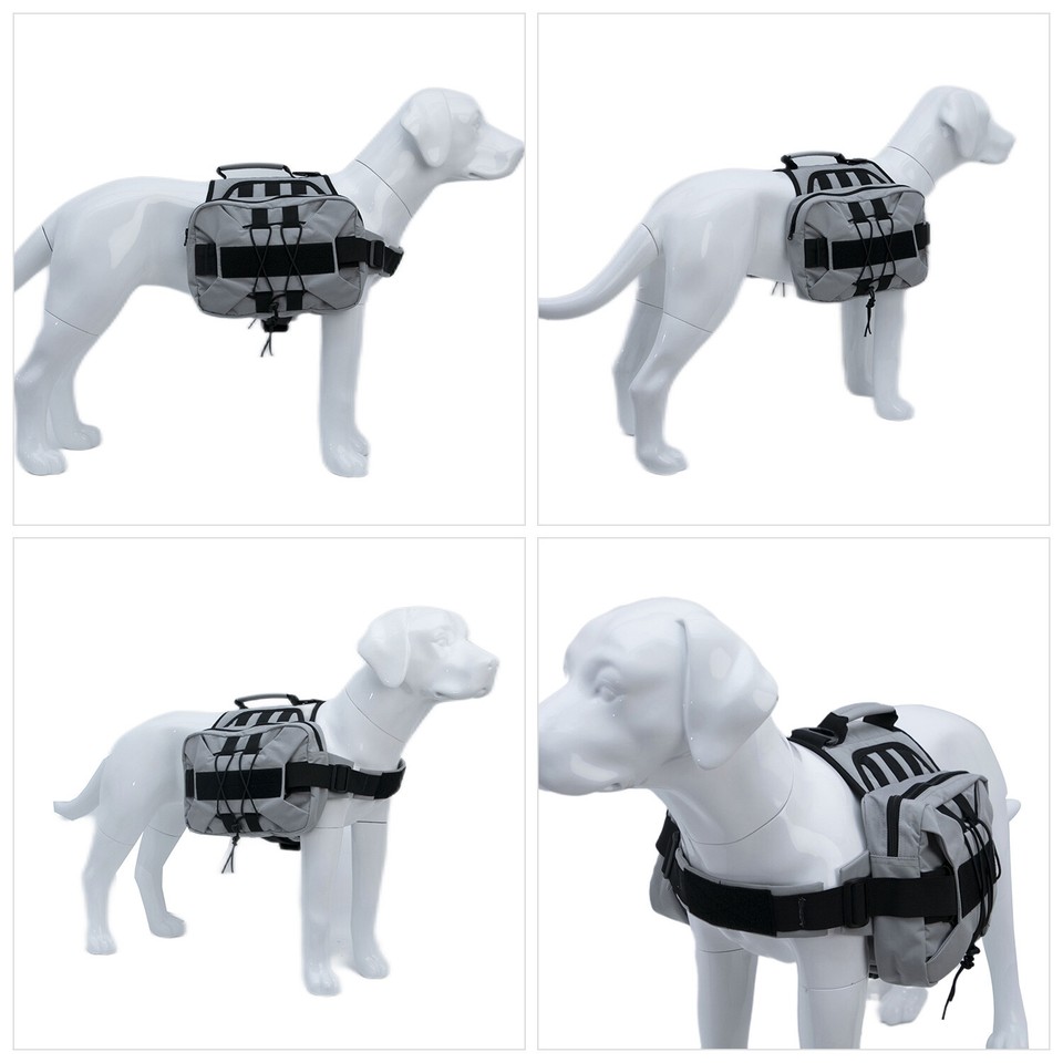 Large Dog Backpack, Adjustable Tactical Dog Pack for Hiking Travel ...