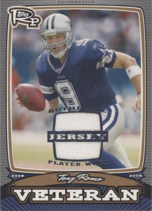 2008 Topps Rookie Progression - Veterans Tony Romo #PV-TR Bronze ...