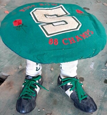 Vintage Michigan State Spartan Football Foot Stool | eBay