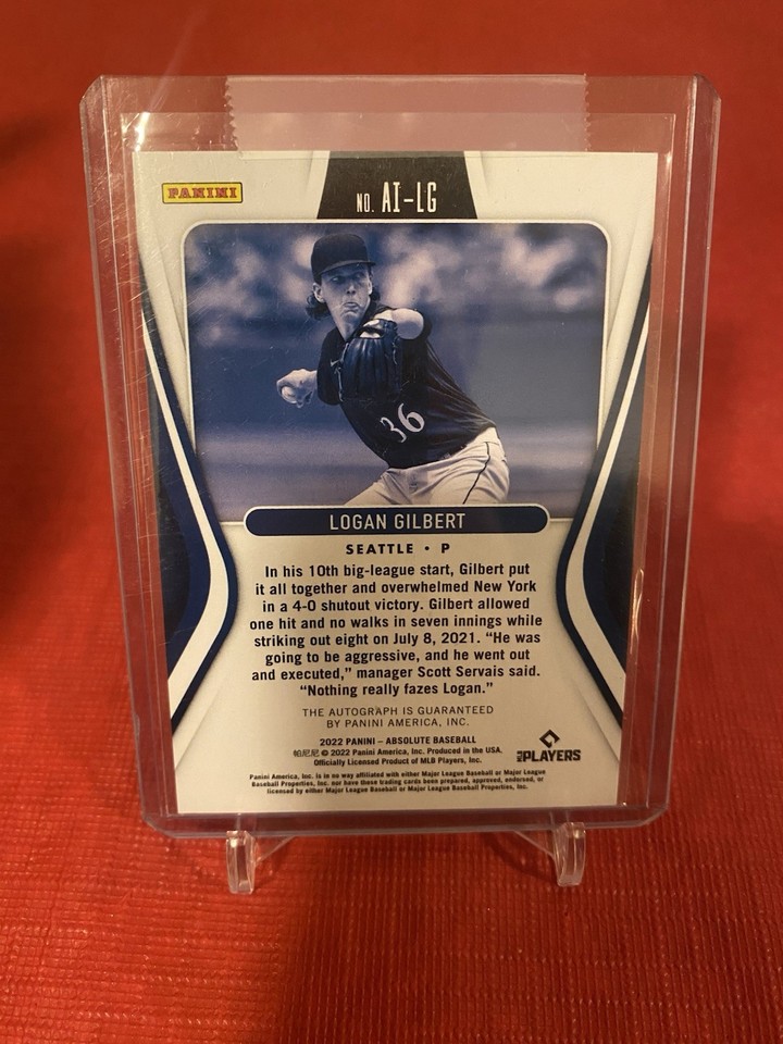 2022 Panini Absolute Ink AI-LG Logan Gilbert Rookie Auto /99 Seattle ...