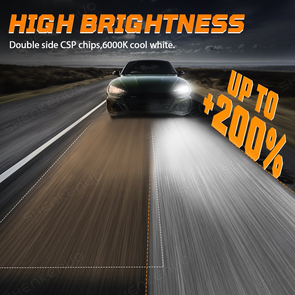 FOR HINO 145 165 185 258 268 338 2X H4 LED HEADLIGHT BULBS CONVERSION ...