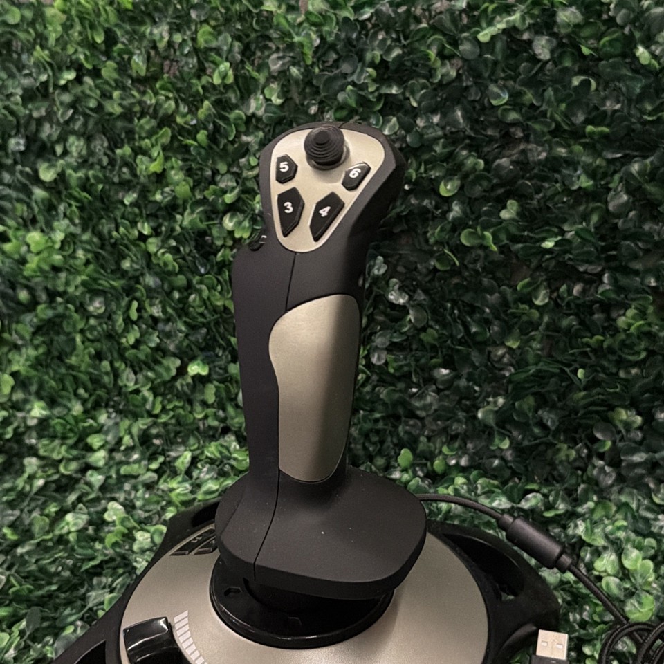 PC Joystick, USB Game Controller with Vibration Function and Throttle ...