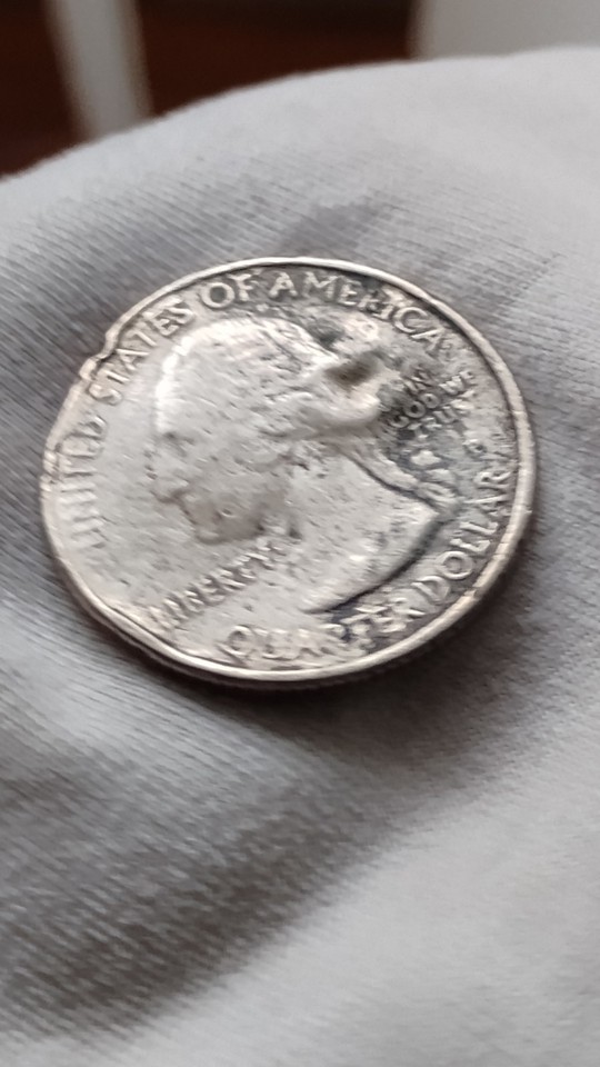 2015 Quarter Error Coin Damage P | eBay