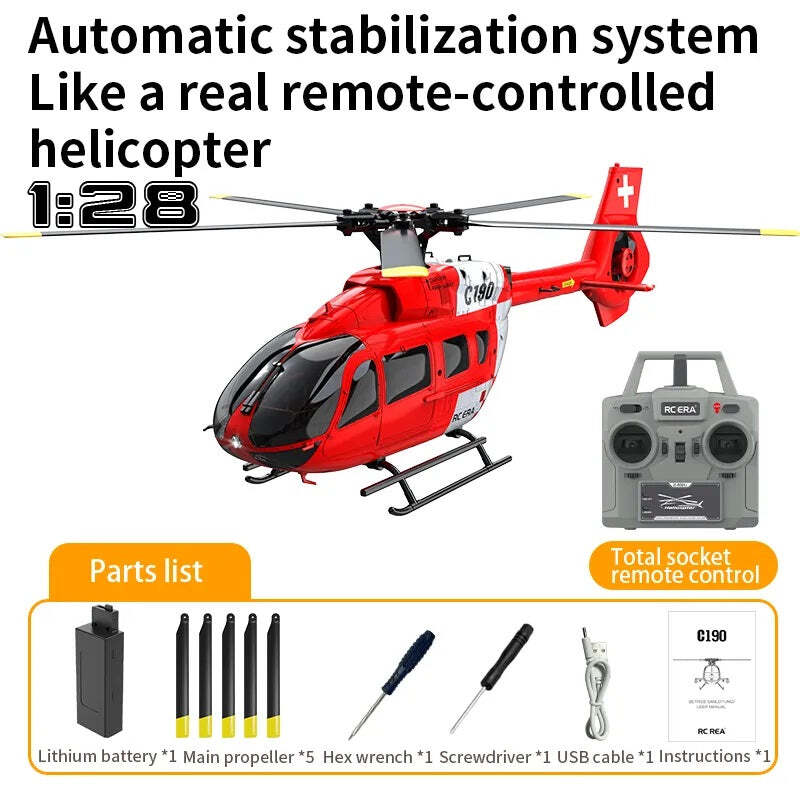 RC ERA C190 H145 150 Size Gyro Stabilized w/ Optical Sensor Flow RC ...