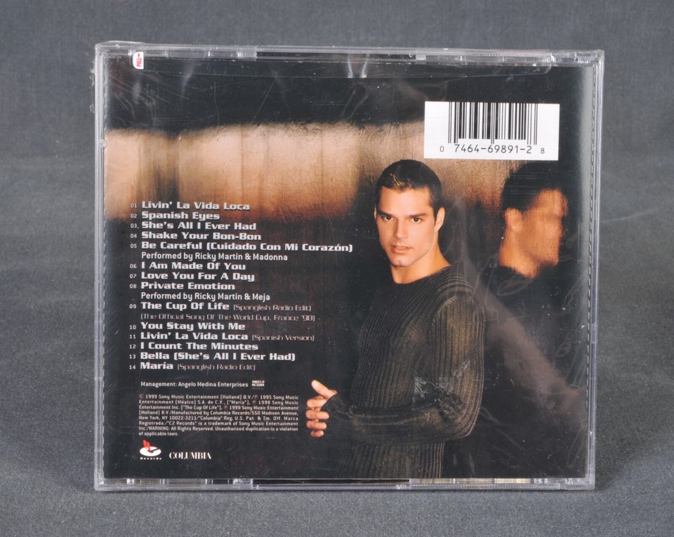 Ricky Martin Self Titled (CD, 1999, Columbia Records) 74646989128| eBay