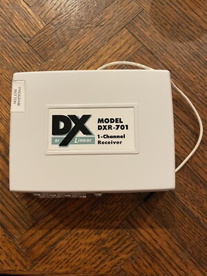 DX Linear 1 Channel Receiver Model DXR-701 Garage Door Security System ...
