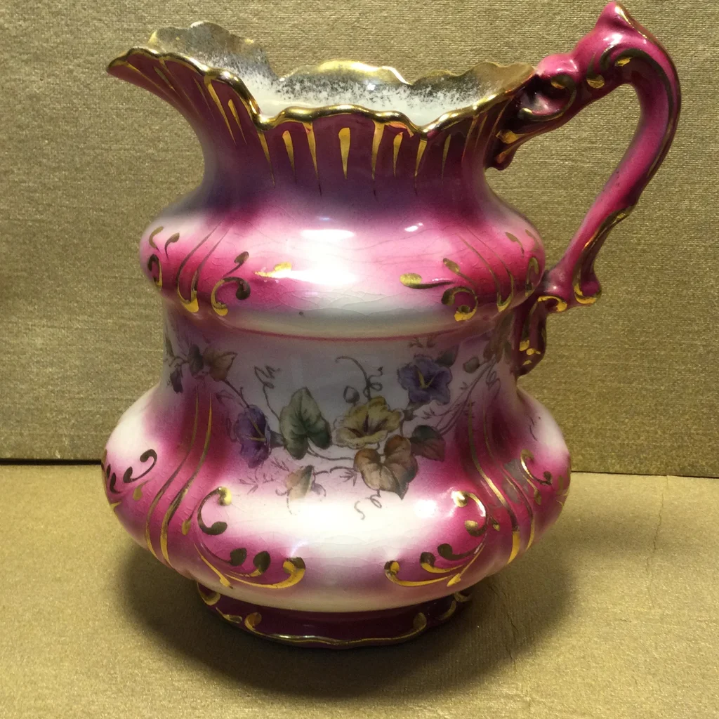 Rare Antique Haynes Pottery Pink Pitcher Lorraine Style Baltimore ...