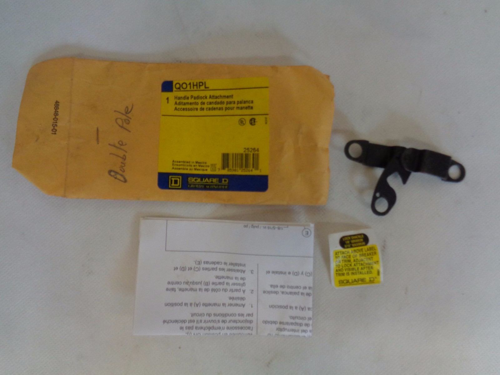 NEW SQUARE D QO1HPL PADLOCK ATTACHMENT FOR 2-3 POLE BREAKERS | eBay