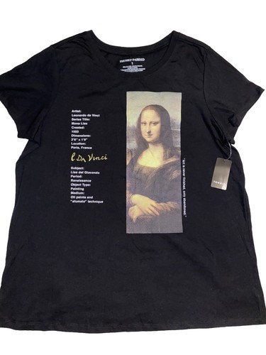 TORRID Classic Fit Crew Tee-DA VINCI MONA LISA Sz 1 | eBay