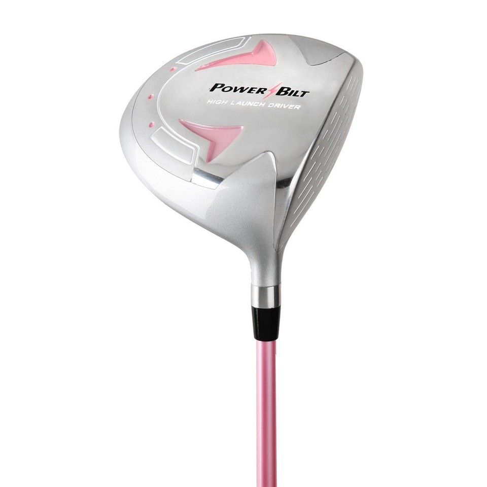 PowerBilt Junior Girls' Pink Golf Set RH Ages 5-8, 6-Piece Complete ...