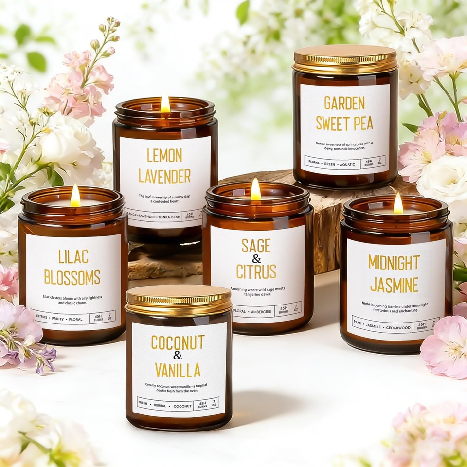 Candles for Home Scented - 42oz Soy Wax Candles Non , Scented Candles ...