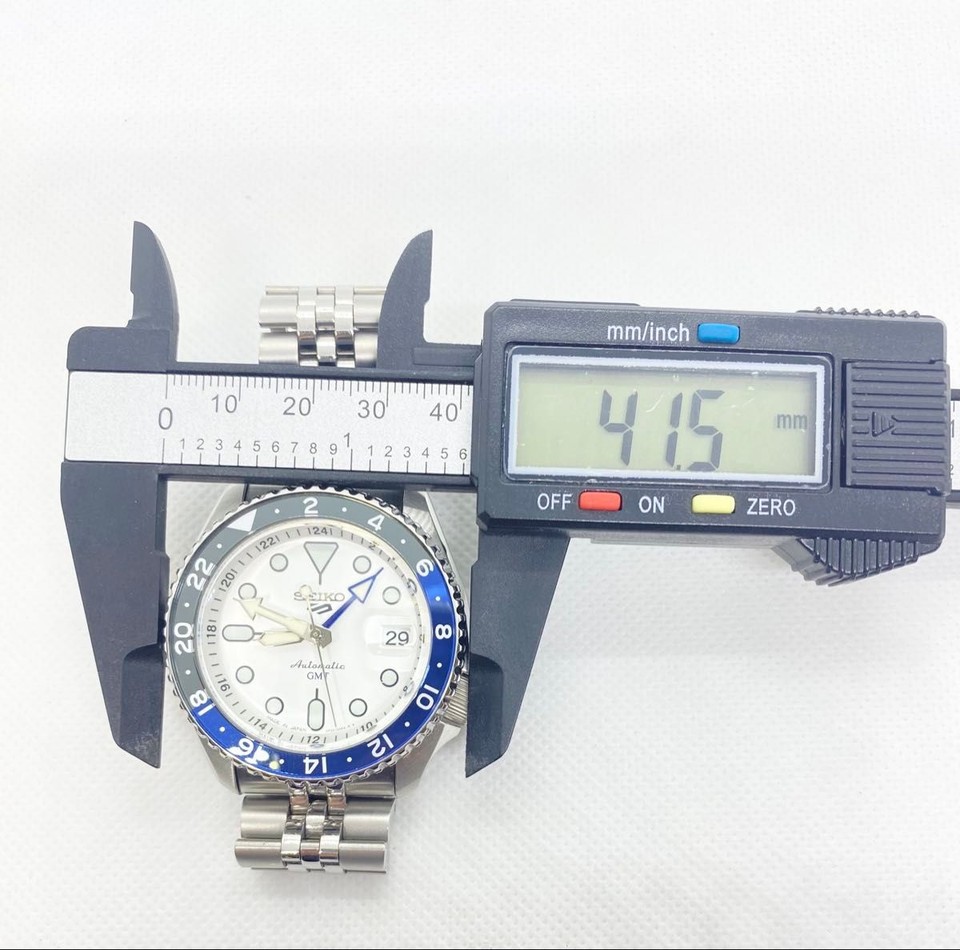 SEIKO 5 Sports GMT SBSC017 Automatic Watch White Dial Blue Bezel ...