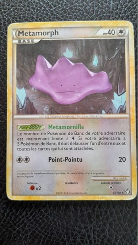 Carte Pokemon METAMORPH 17/102 RARE HeartGold SoulSilver TRIOMPHE FR | eBay