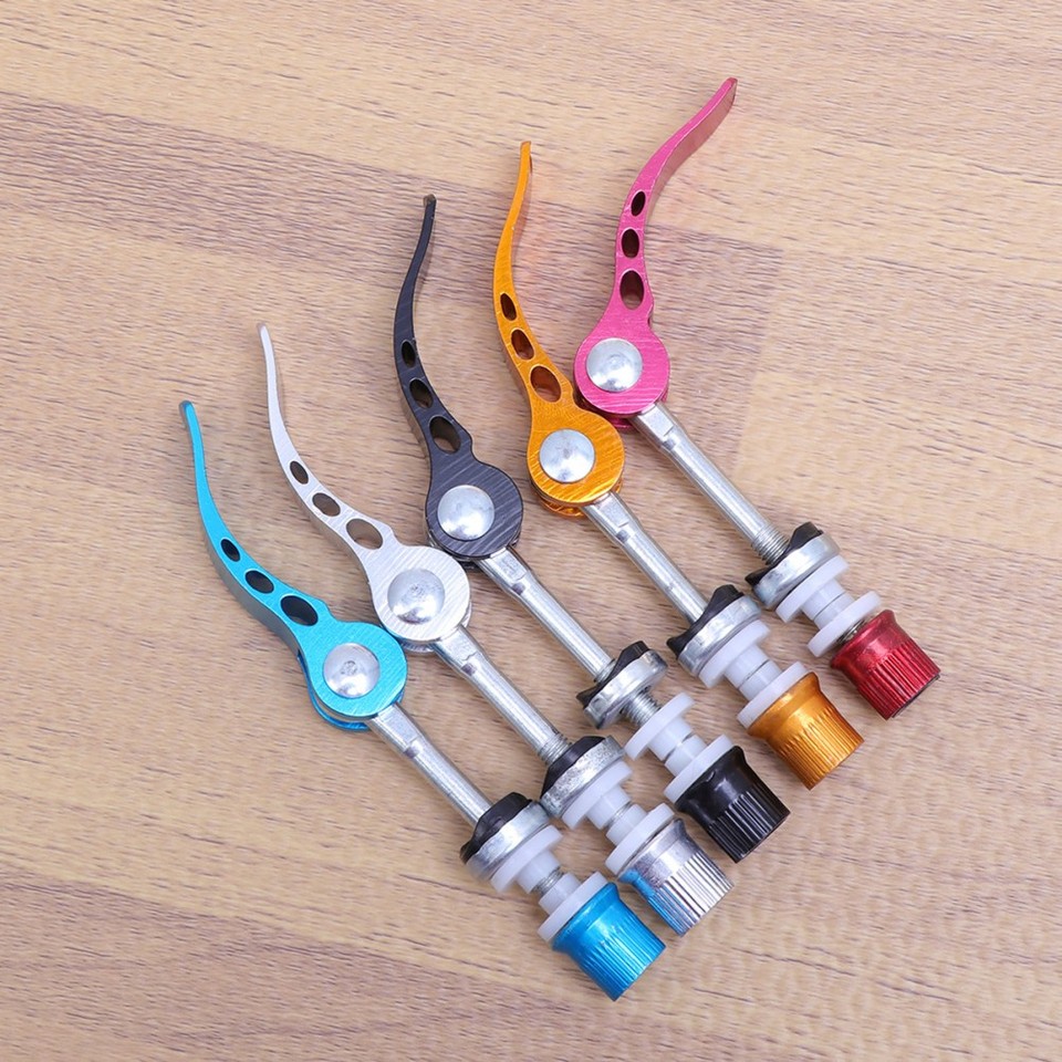 5 Pcs Mountain Bike Accessories Wheel Hub Bolt Skewers Springs Through | eBay Australia